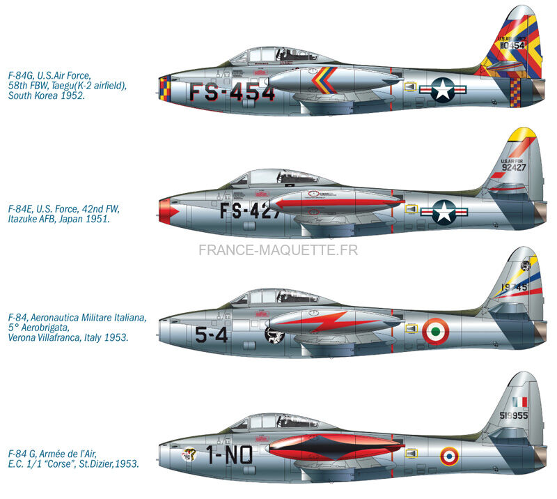 Italeri 1321 - Maquette chasseur F-84 Thunderjet 1/72